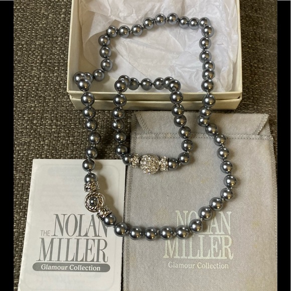 Nolan Miller | Jewelry | Nolan Miller Pearl Glamour Necklace Bracelet ...